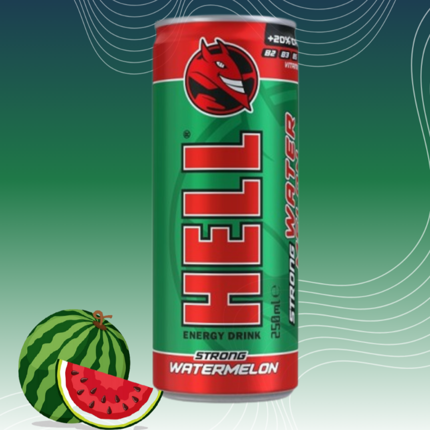 Hell Energy Drink (Watermelon Flavour) | Imported from India | Tangy ...