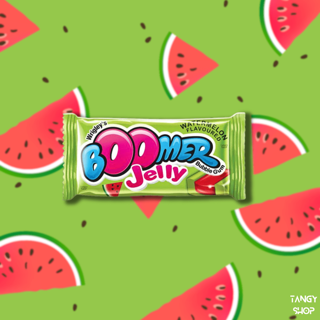 Boomer Jelly Watermelon| Chewing Gum | 20pcs Indian Candies & Snacks ...