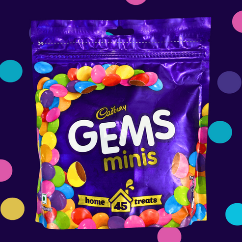 Cadbury Gems Minis Big Pack| Pack of 40 treats | Tangy Shop Indian ...