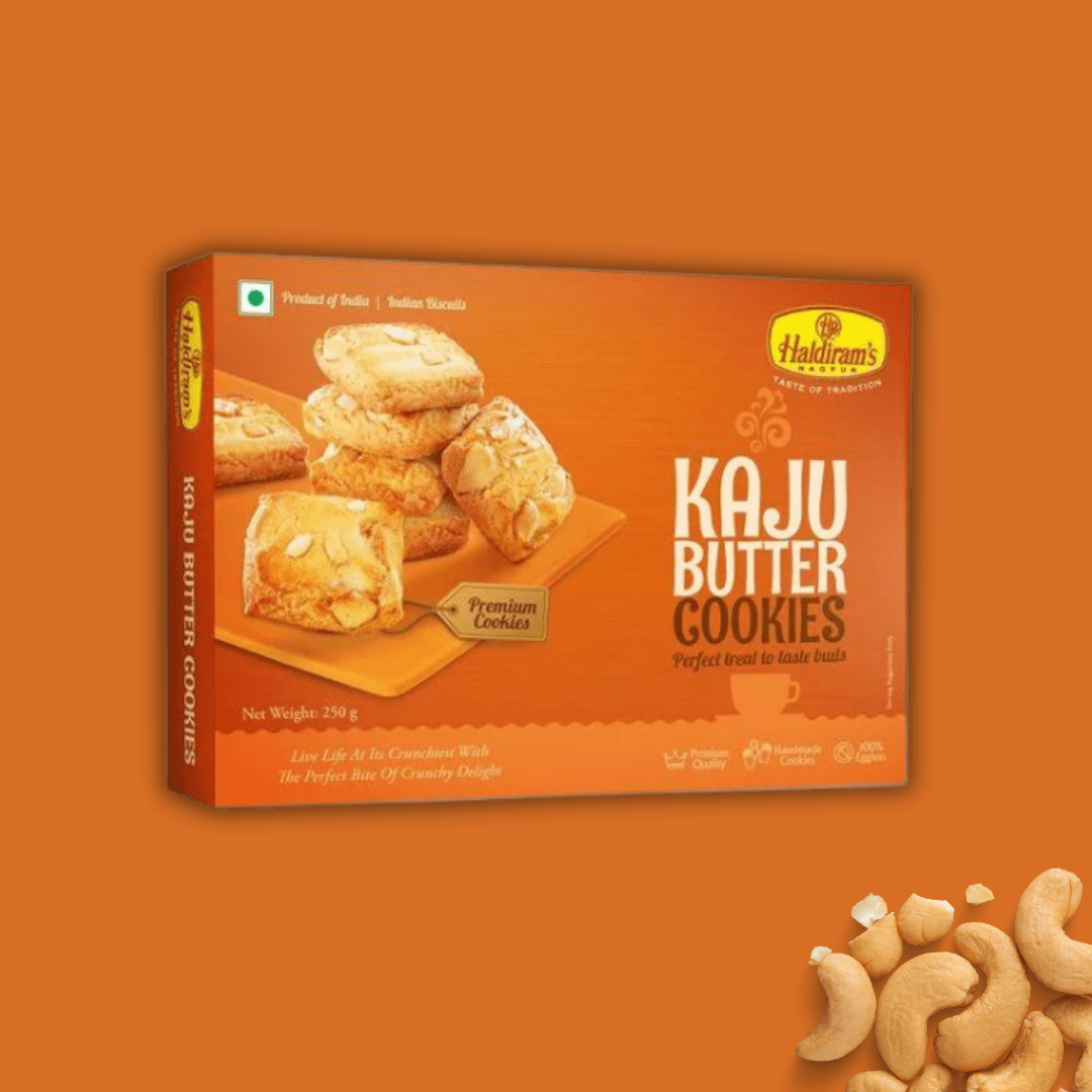 Haldiram Kaju Butter Cookies | 250g box | Tangy Shop Indian Candies ...